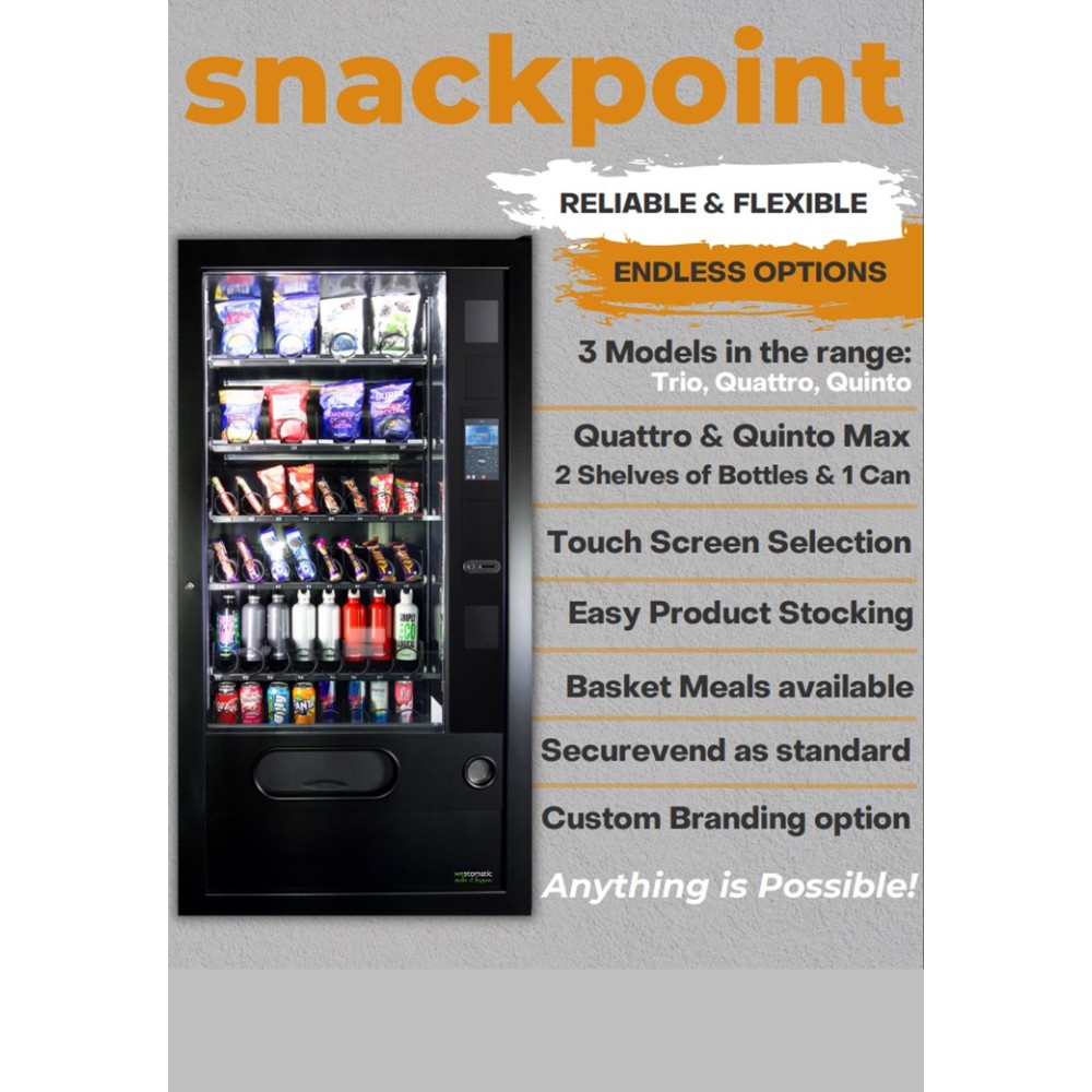 Westomatic Trio Snack Vending Machine | Operator Friendly Design